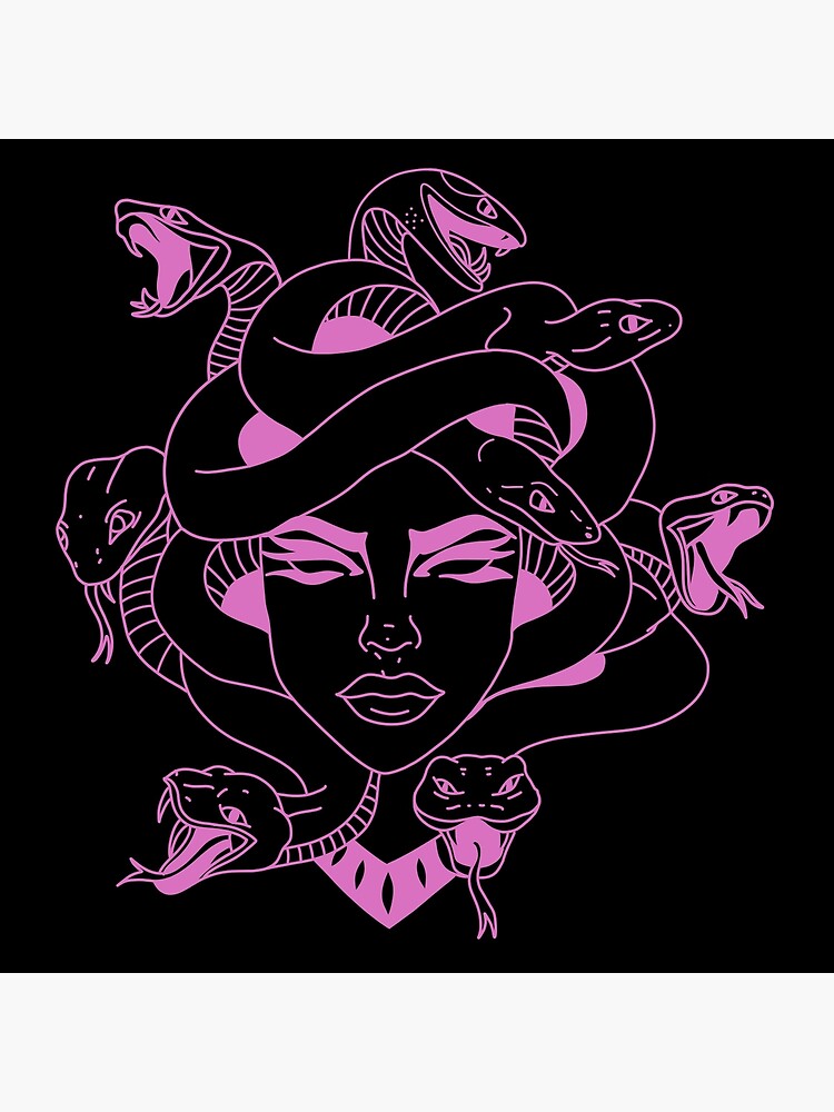 "Pink Medusa" Poster for Sale by DarkArtStudio | Redbubble