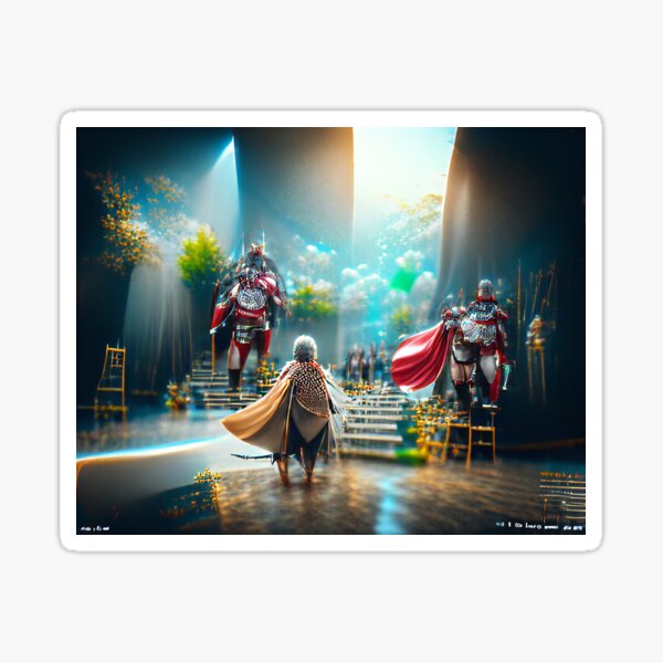 "The Hero Arrives" Sticker for Sale by OneStrokeBrush | Redbubble