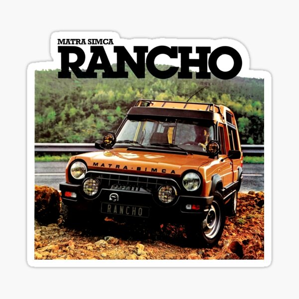 "MATRA SIMCA RANCHO - BROCHURE" Sticker for Sale by ThrowbackM3 | Redbubble