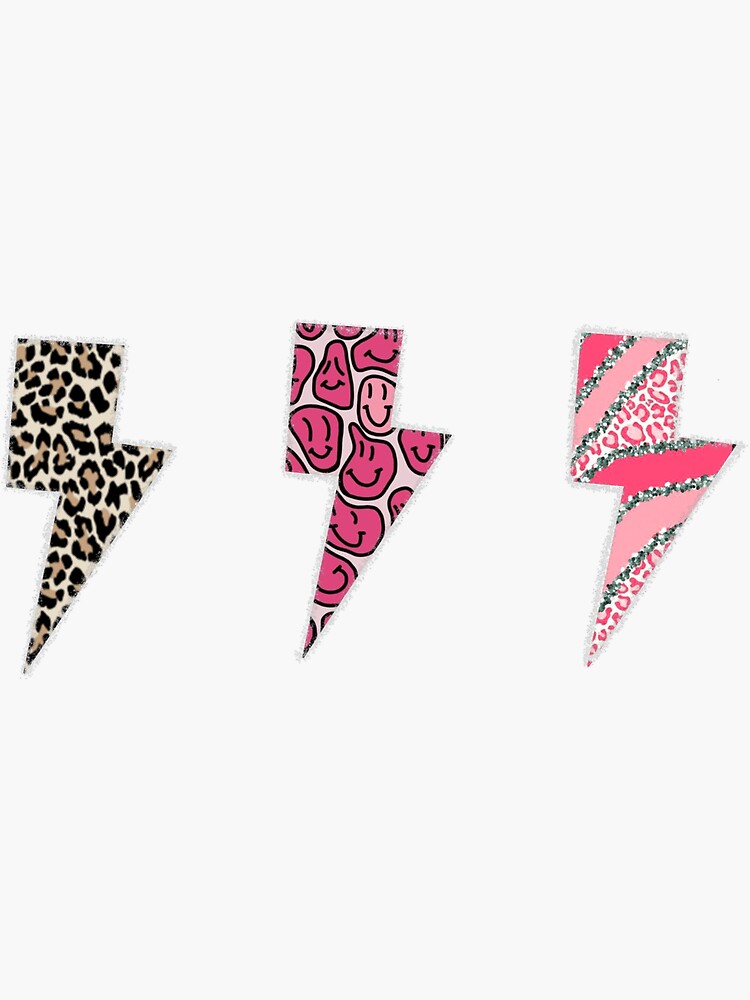 "Preppy Lightning bolts" Sticker for Sale by MNsStickers | Redbubble