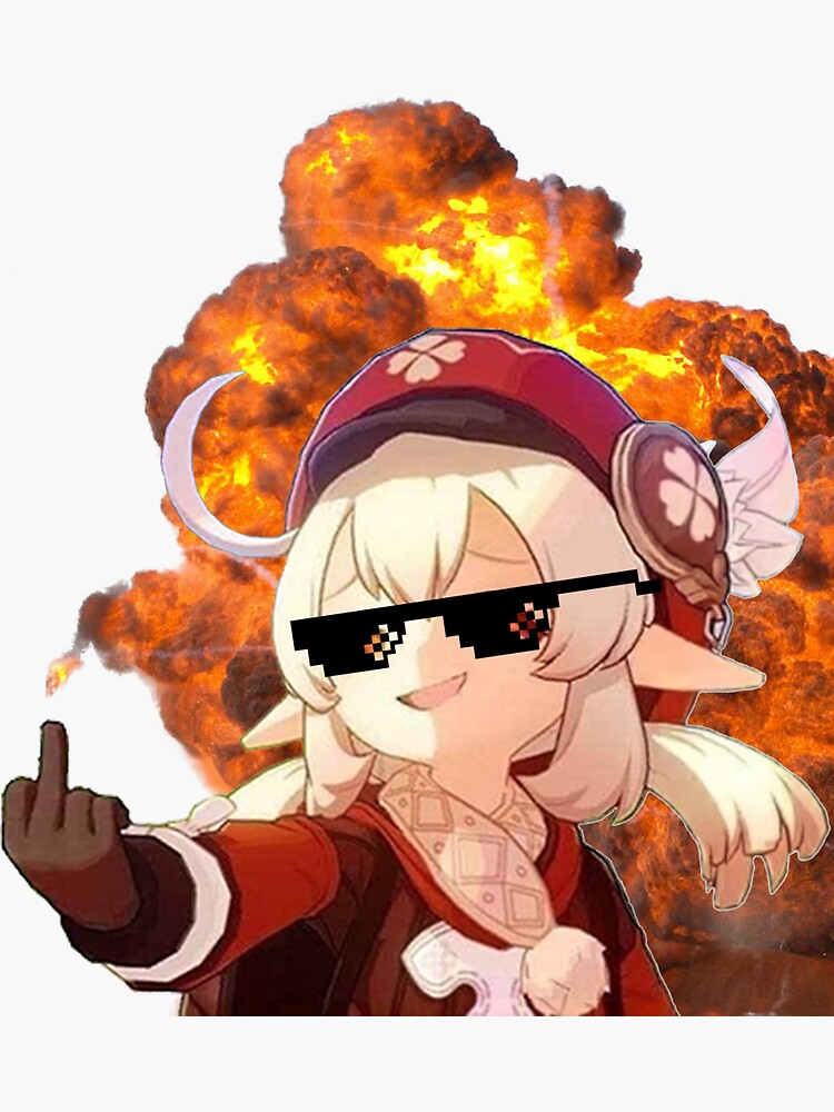 Pegatina «Impacto de Genshin - Klee Thug Life» de Aaronvalentinus ...