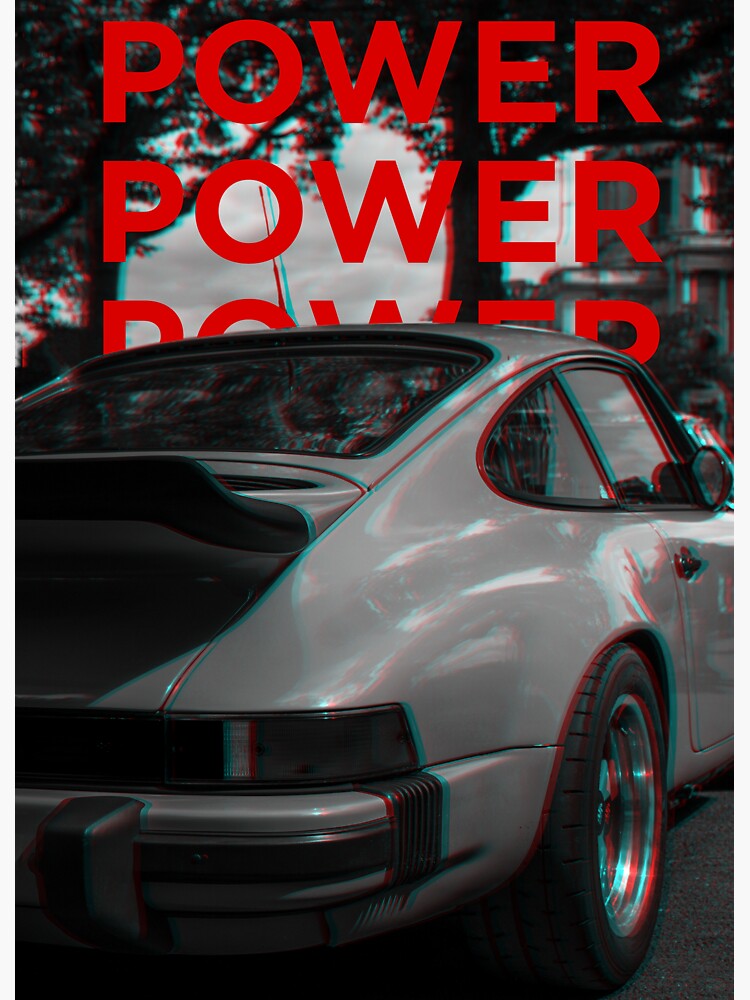 "Power car" Sticker for Sale by obidas | Redbubble