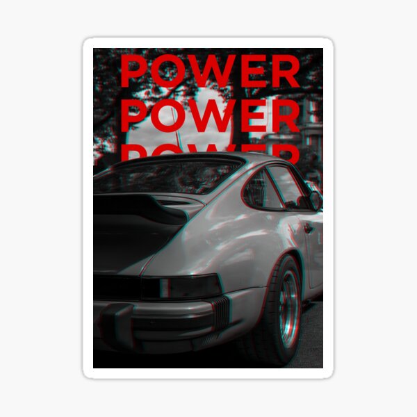 "Power car" Sticker for Sale by obidas | Redbubble