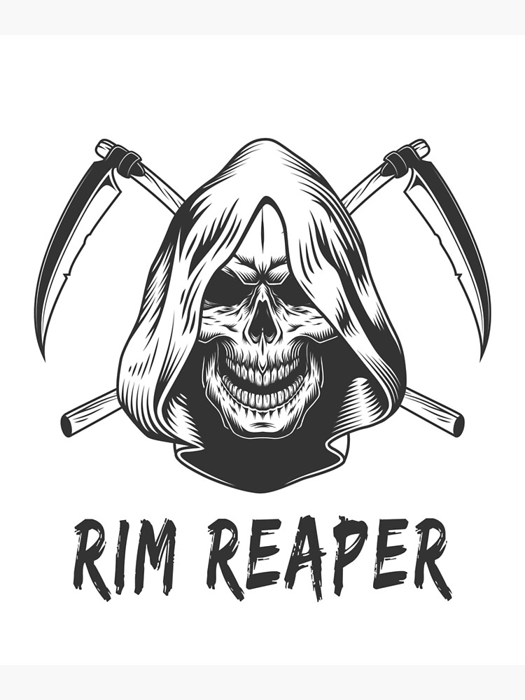 "Rim Reaper Sticker, Gift for tattoo lovers." Art Print by mHmShop ...