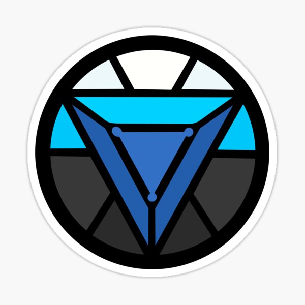 "pride arc reactor #30 - transmasc pride" Sticker for Sale by aloelily ...