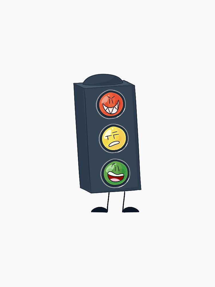 "traffic light (inanimate insanity)" Sticker for Sale by inushiba ...