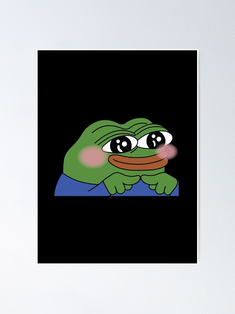 "peepoShy Emote High Quality" Poster for Sale by SimplyNewDesign ...