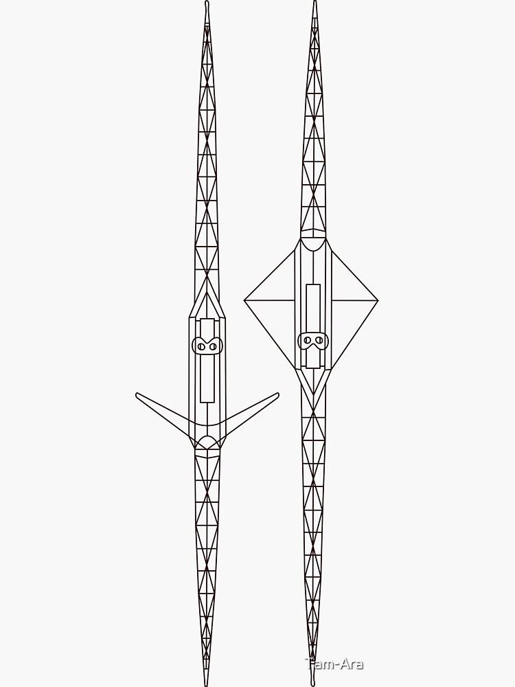 "Two Single Scull Rowing boats 2" Sticker for Sale by Tam-Ara | Redbubble