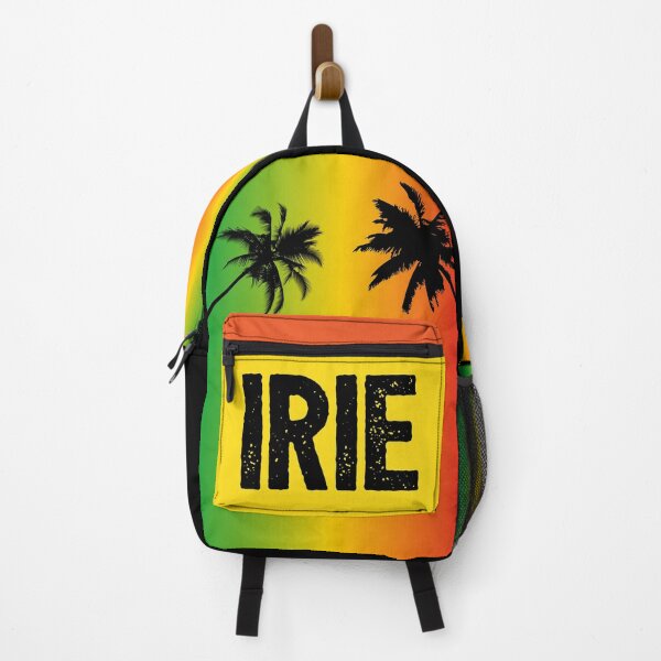 "IRIE Rasta Flag Colours and Palm Trees" Backpack for Sale by ...