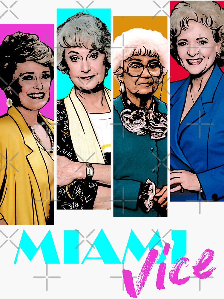 "Miami Vice" Sticker for Sale by Retro-Freak | Redbubble