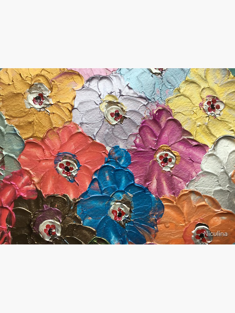 "Just flowers " Sticker for Sale by Niculina | Redbubble