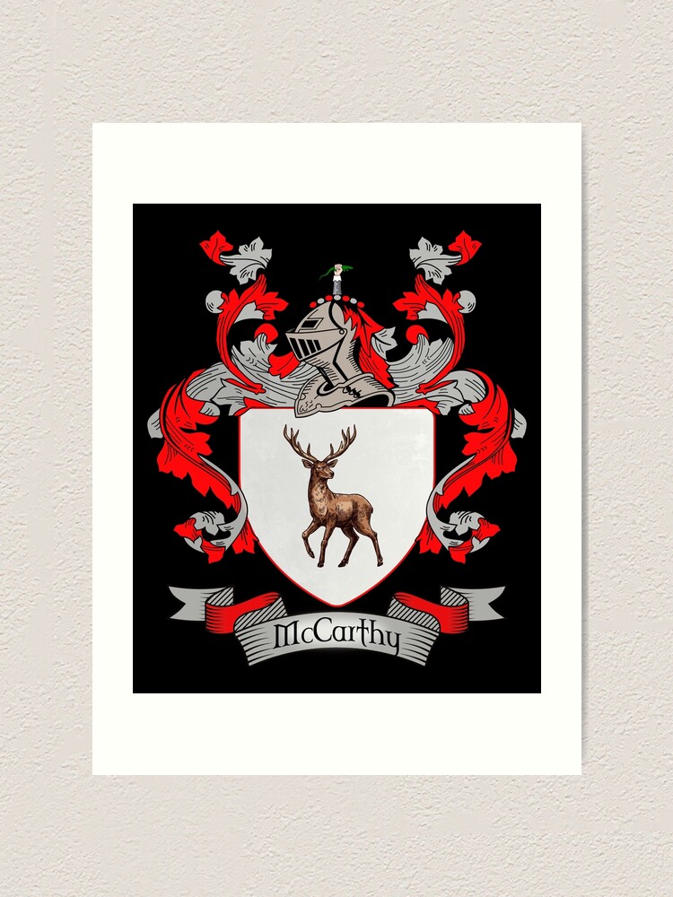 "McCarthy Coat of Arms | McCarthy Family Crest" Art Print by chuppys ...