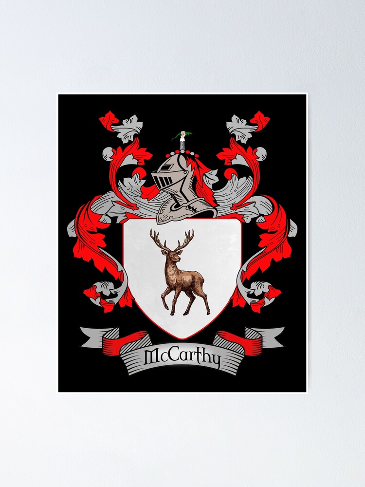 "McCarthy Coat of Arms | McCarthy Family Crest" Poster for Sale by ...