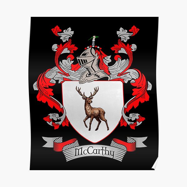 "McCarthy Coat of Arms | McCarthy Family Crest" Poster for Sale by ...