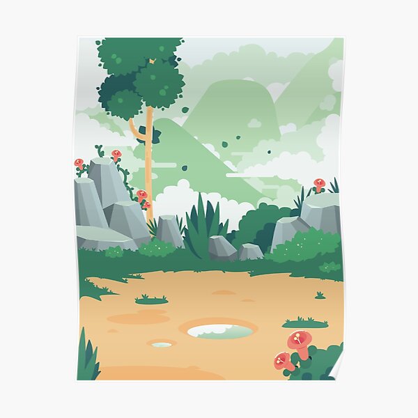 "Vector mountains landscape - Tropical Moorland vector Illustration ...