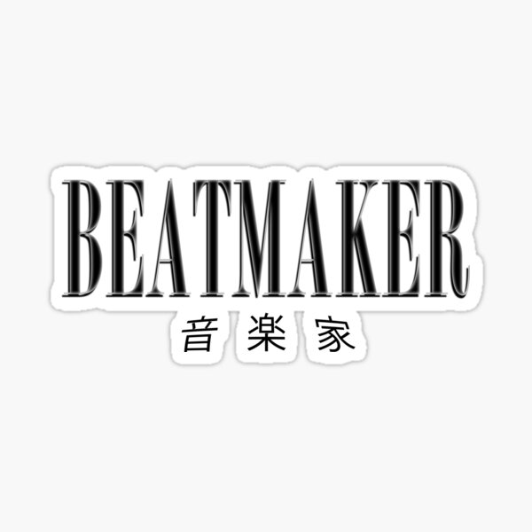 "Beatmaker Japanese Royal Aesthetic Design" Sticker for Sale by Bae2021 ...