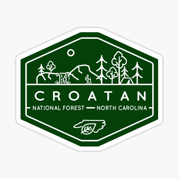 "Croatan National Forest Drawing Logo" Sticker for Sale by VanyaKar ...