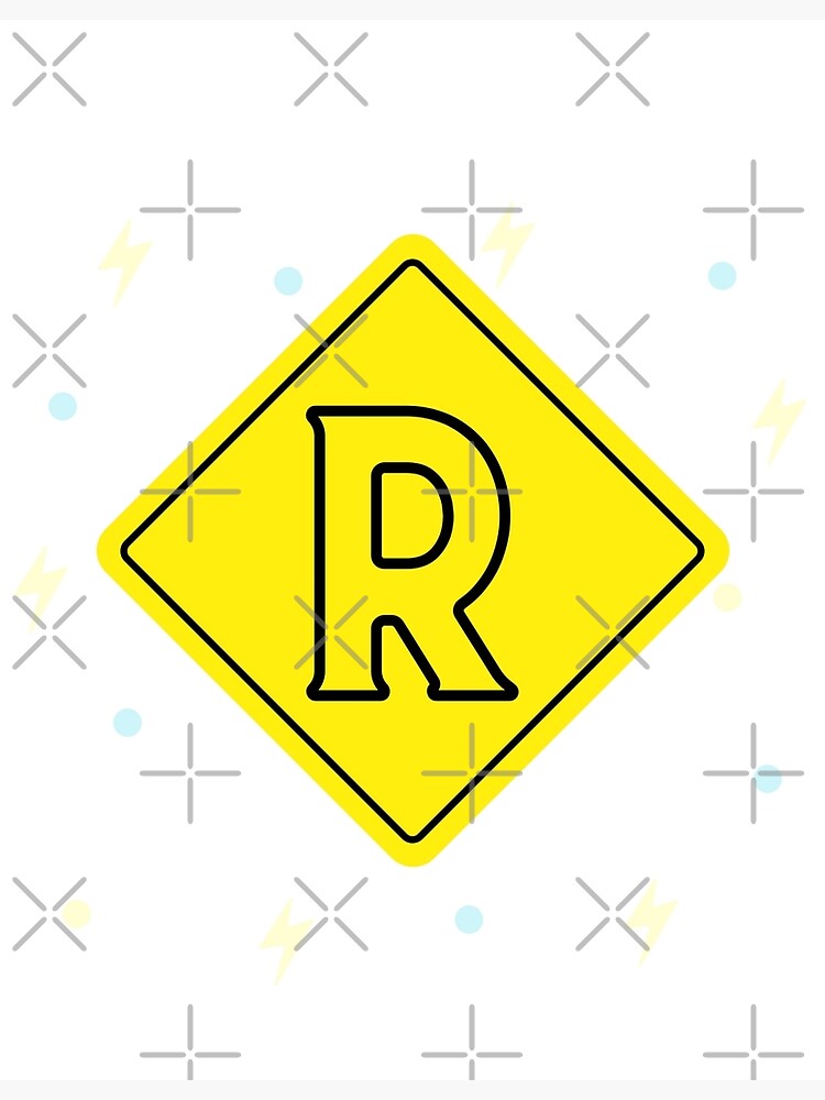 Lámina metálica «Letra R - Letra inglesa con forma de letrero - R ...