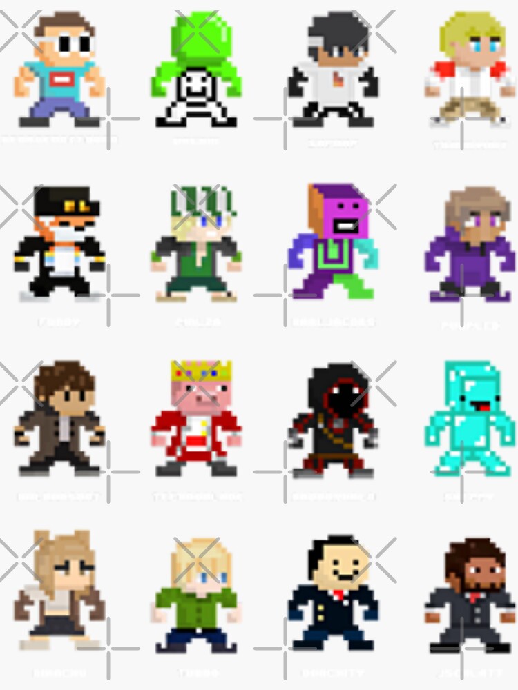 "Dream Smp Squad Pixels" Sticker for Sale by AlexandraVictor | Redbubble