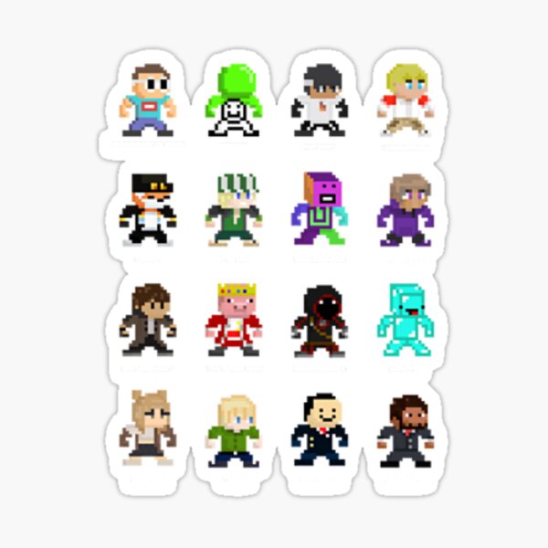 "Dream Smp Squad Pixels" Sticker for Sale by AlexandraVictor | Redbubble