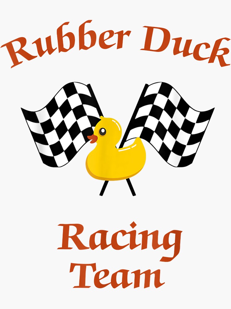 "Rubber Duck Racing Team" Sticker for Sale by robinxam | Redbubble