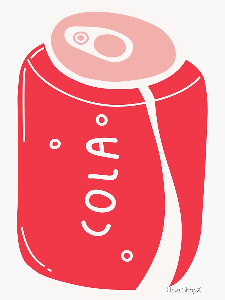 "Cola Bottle Cartoon" Sticker for Sale by HexaShopX | Redbubble