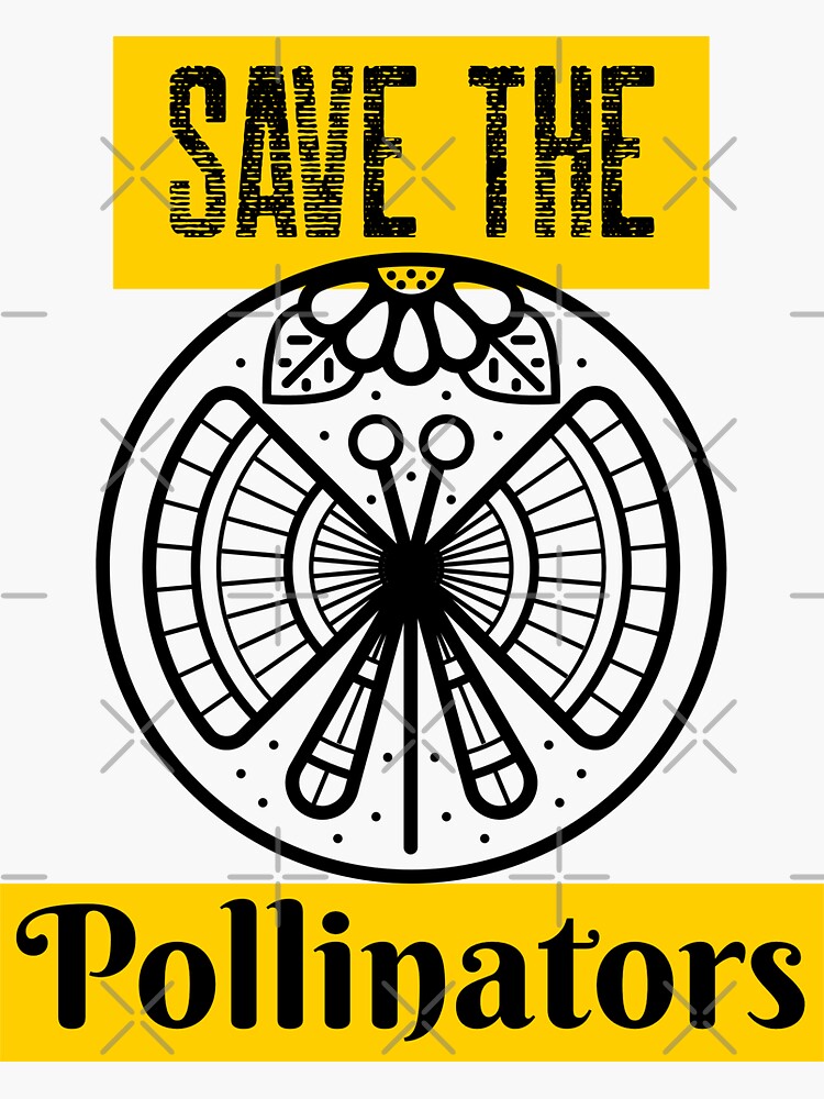 "Save the Pollinators" Sticker for Sale by ALittleThisThat | Redbubble
