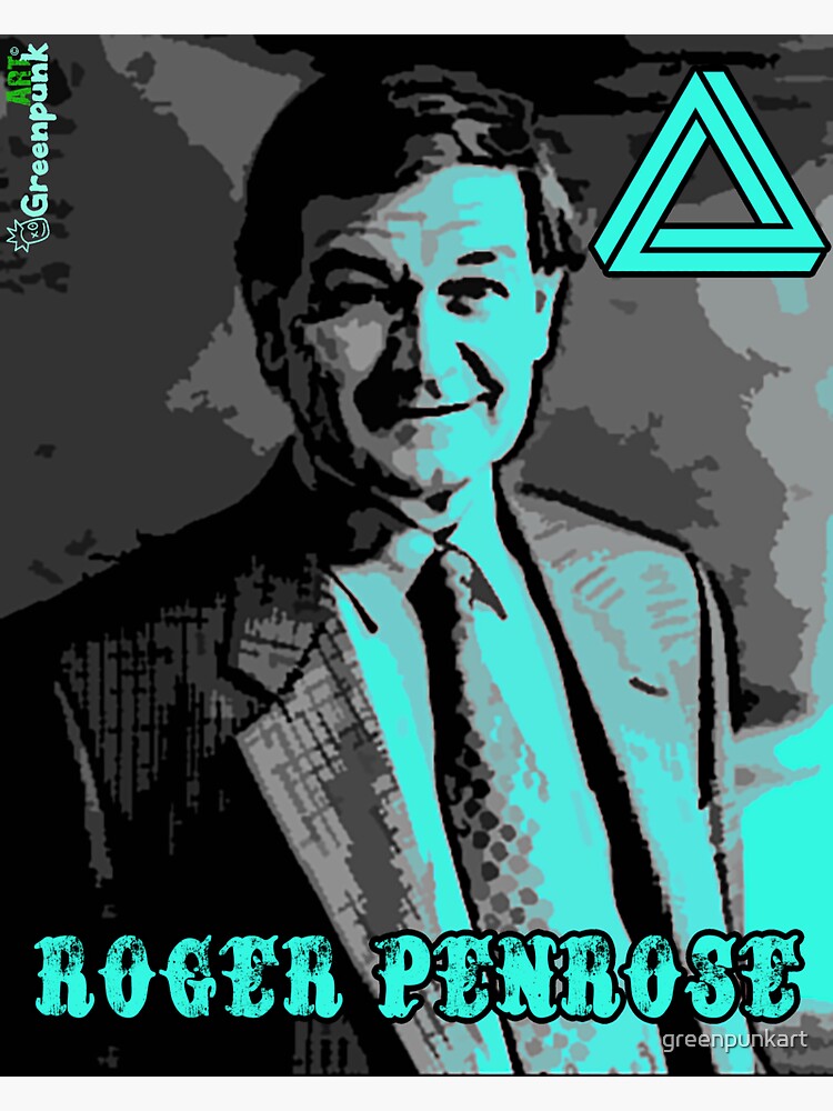 "Roger Penrose" Sticker for Sale by greenpunkart | Redbubble