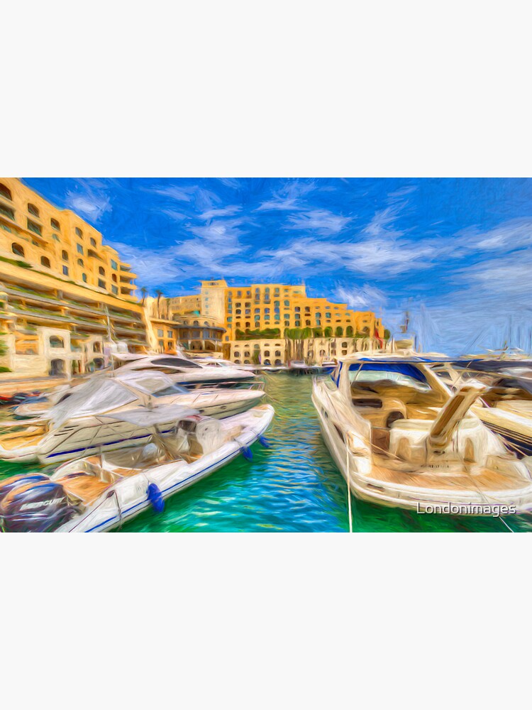"Portomaso Marina St Julians Malta Art" Sticker for Sale by ...