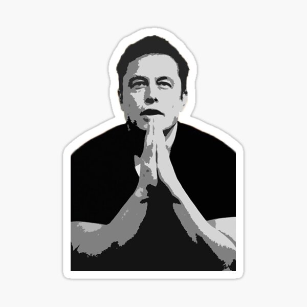 "Elon Musk" Sticker by kronotic | Redbubble