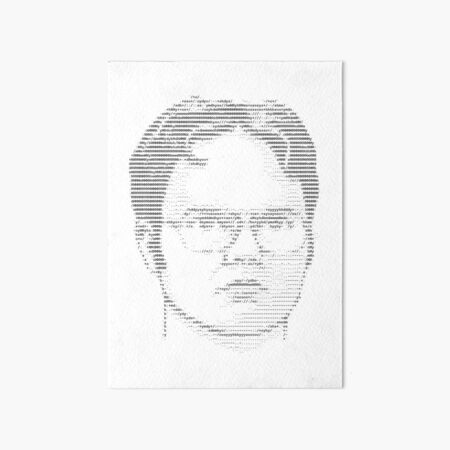 "Pams ASCII Art Project Dwight Schrute Face Poster" Galeriedruck von ...