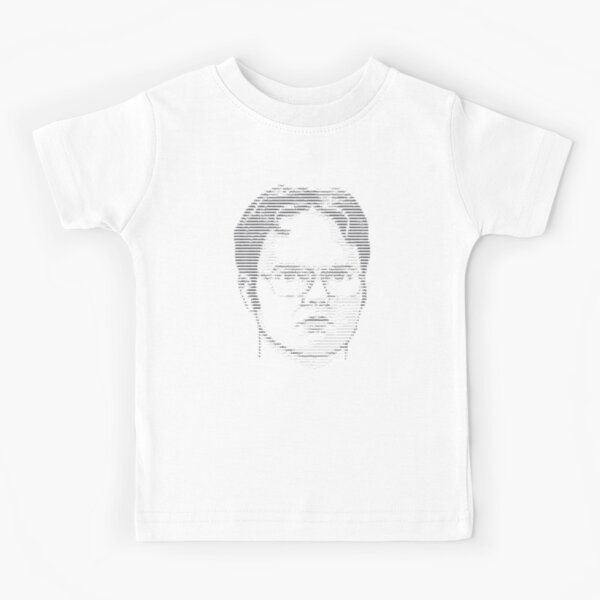 "Pam's ASCII Art Project Dwight Schrute Face Poster" Kids T-Shirt by ...