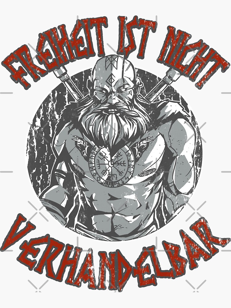 "Freedom Is Not Negotiable Viking Vikings" Sticker for Sale by ...