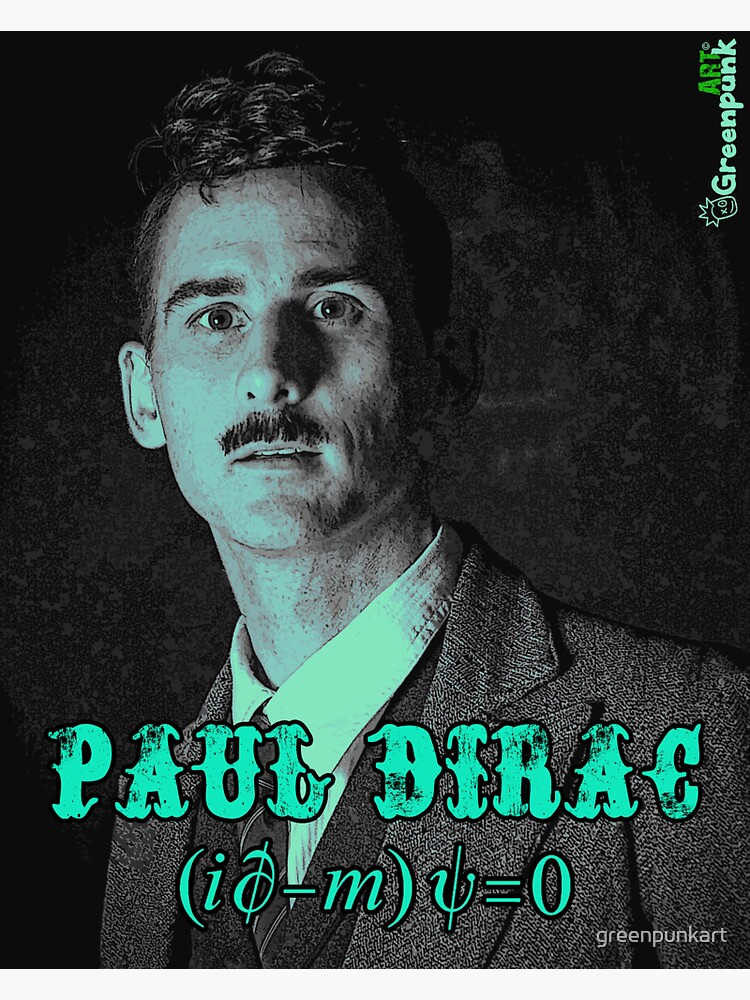 "Paul Dirac" Sticker for Sale by greenpunkart | Redbubble
