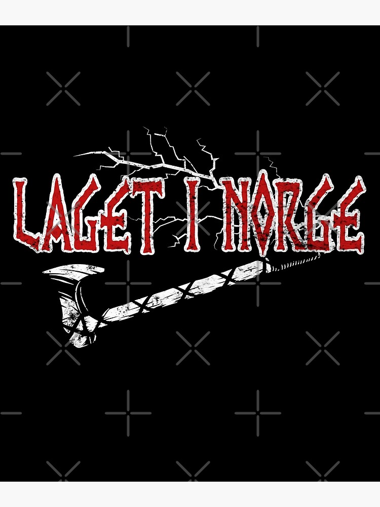 "Laget I Norge Made In Norway" Poster by Wildchagapicker | Redbubble