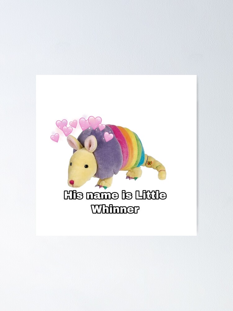 "Webkinz armadillo his name is little whinner meme" Poster for Sale by ...