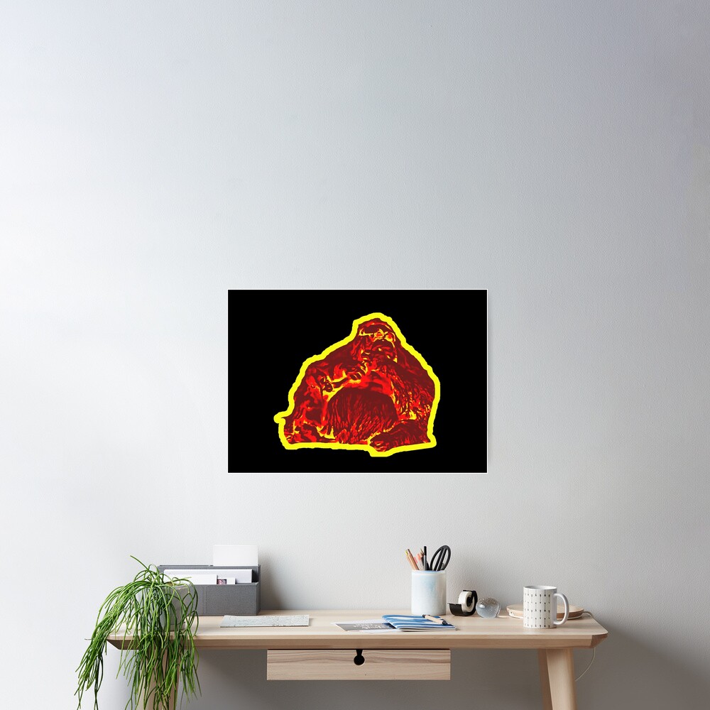 "Lava Monke" Poster for Sale by SpaceDat120 | Redbubble