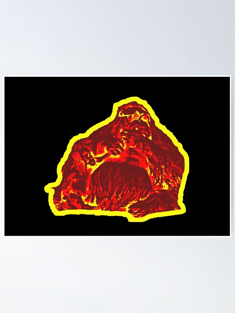 "Lava Monke" Poster for Sale by SpaceDat120 | Redbubble