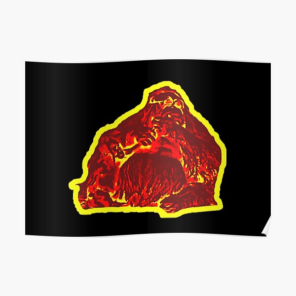 "Lava Monke" Poster for Sale by SpaceDat120 | Redbubble