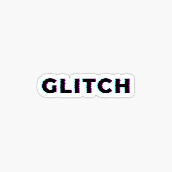 "Glitch" Sticker for Sale by Repurify | Redbubble