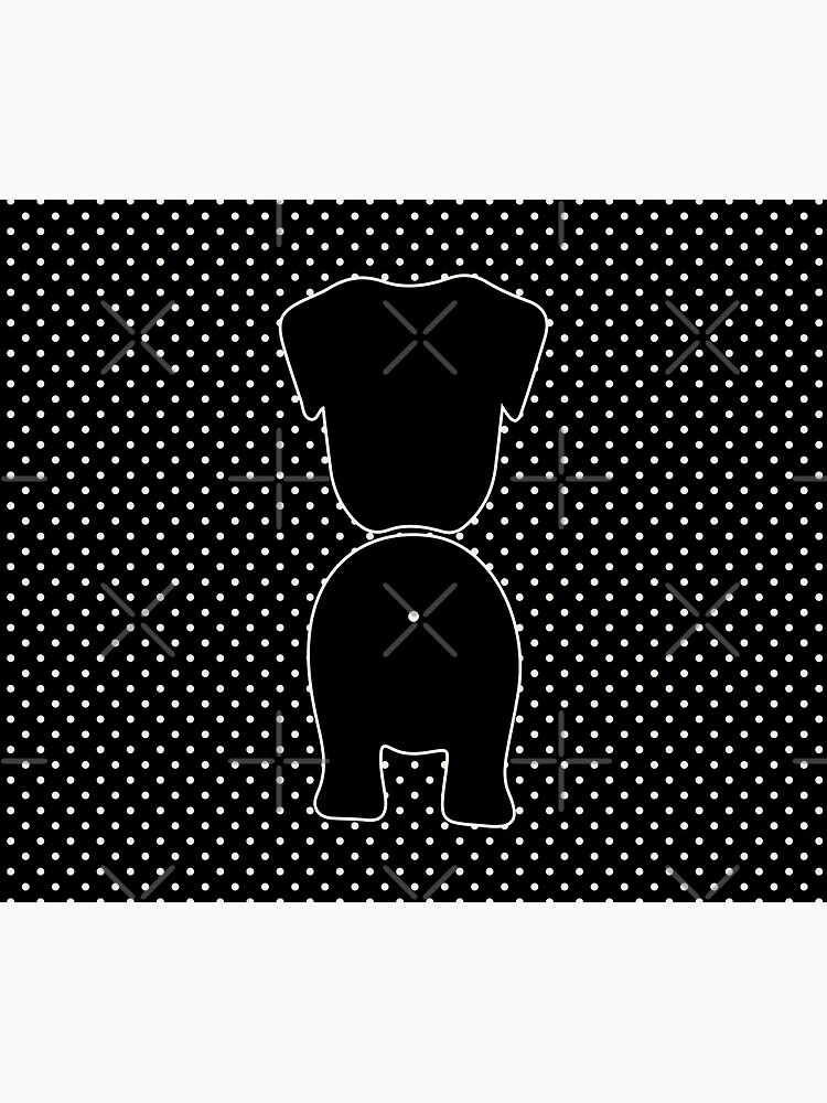 "Pug Dog Butt " Poster for Sale by PeachesMommy | Redbubble