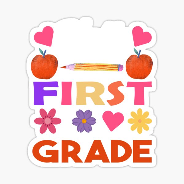 "Happy First Day Of First Grade - First Day of School - Colorful Gift ...