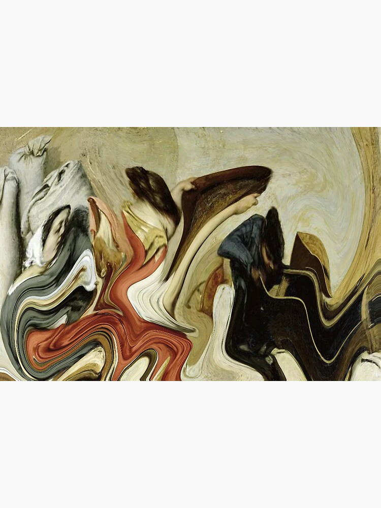 "Distorted Famous Painting" Sticker for Sale by AdamSauriol | Redbubble