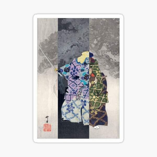 "Japan - Actors in the Noh theater play Eboshiori " Sticker for Sale by ...