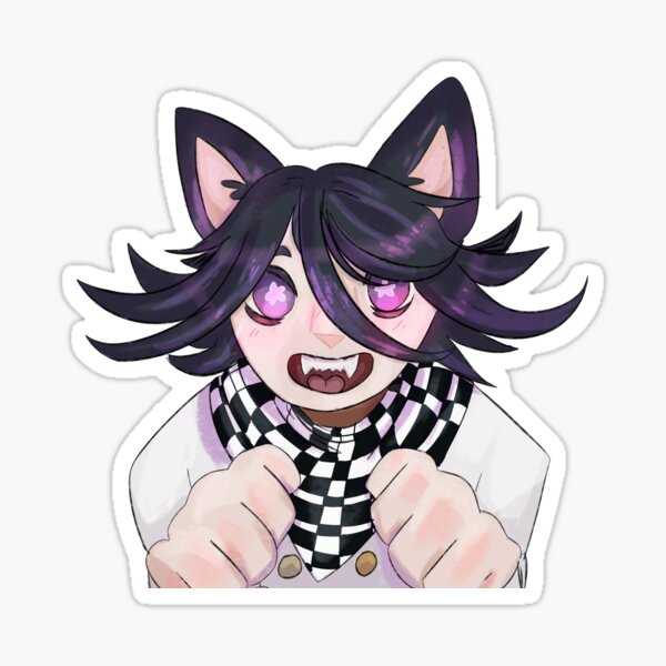 "Catboy Kokichi Ouma " Sticker for Sale by GucciHyena | Redbubble