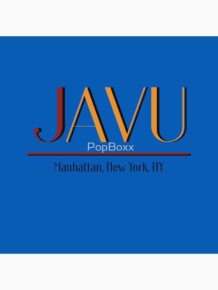 "Javu (inspired by Friends)" Sticker for Sale by PopBoxx | Redbubble