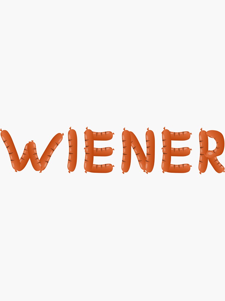 "Wiener" Sticker for Sale by Martijm | Redbubble