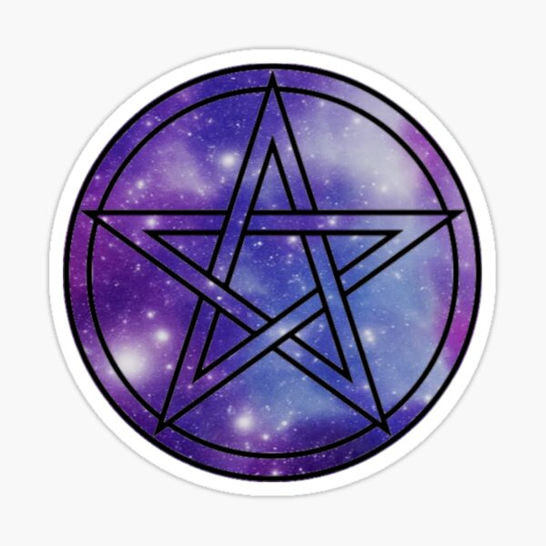 "Galaxy Pentacle " Sticker for Sale by Zeecat0113 | Redbubble