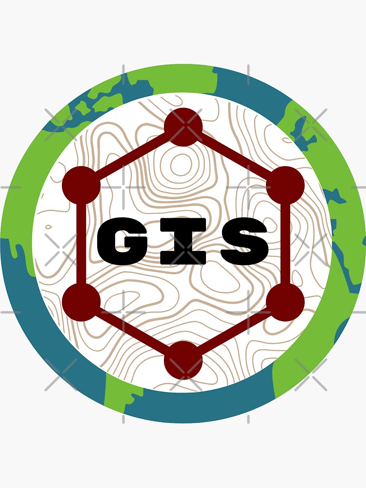 "GIS Logo 2.0" Sticker for Sale by lawlessdesign | Redbubble