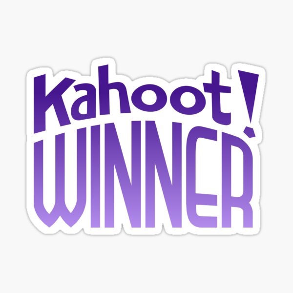"Kahoot winner" Sticker for Sale by Nizse | Redbubble